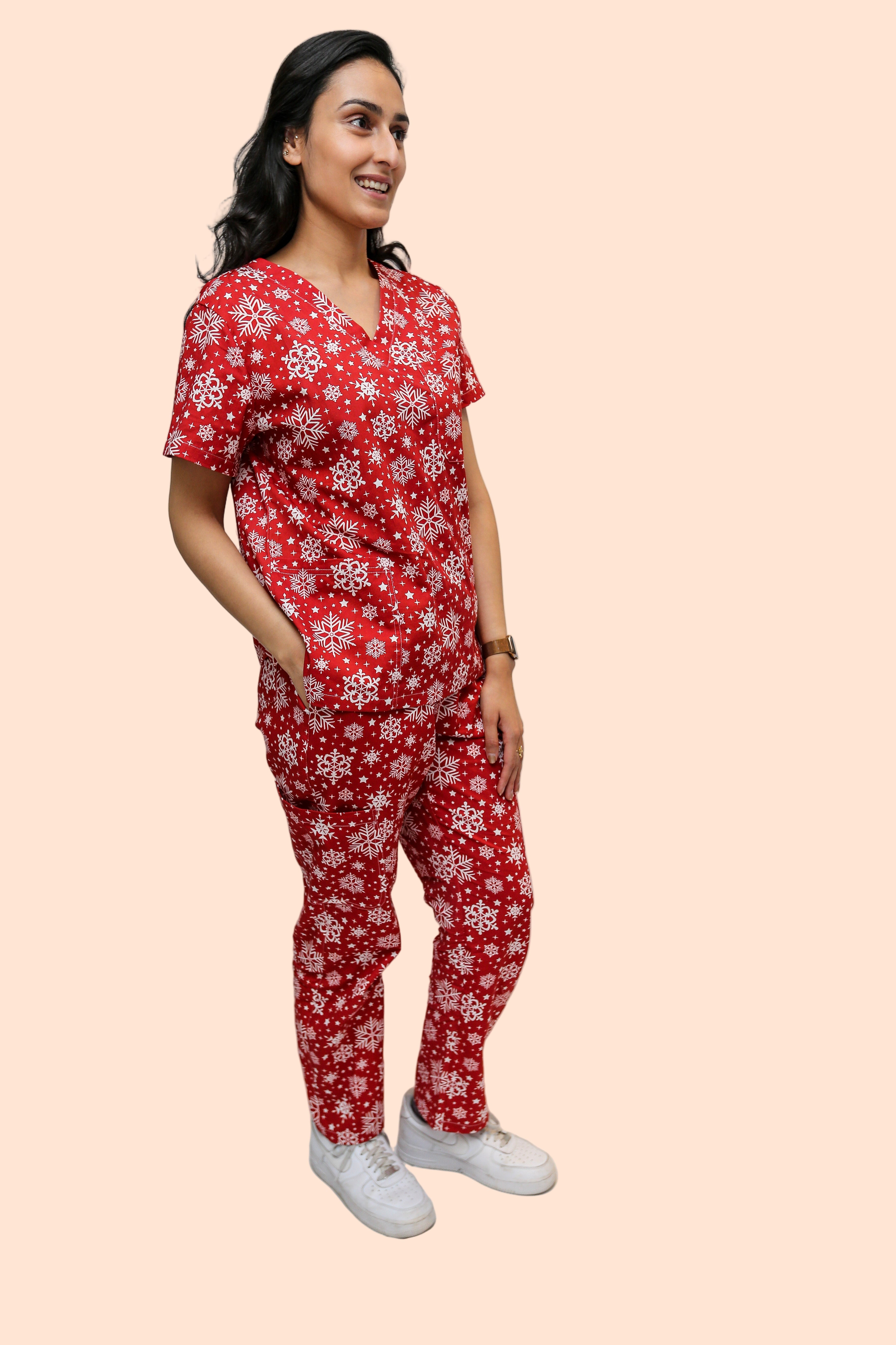 Snowflake Christmas Set – For Scrubs Sake